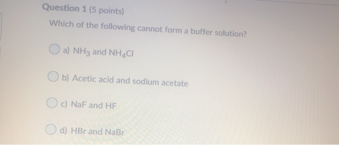 Solved Question 1 (5 points) Which of the following cannot | Chegg.com