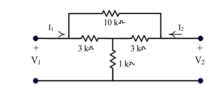 Solved Table 1: Z-Parameters of Two-Port Circuit 1. | Chegg.com