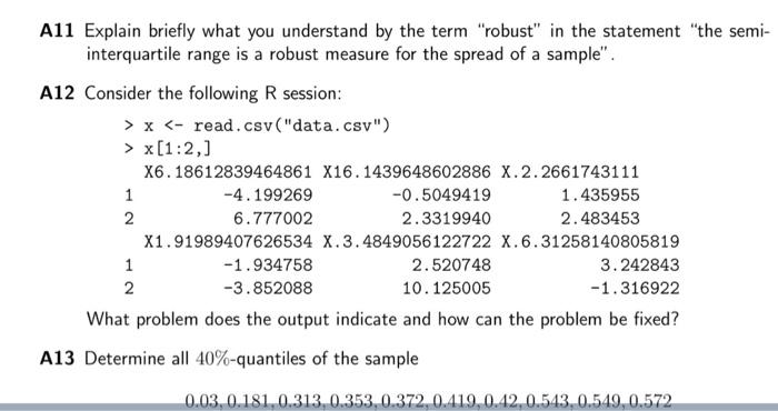Solved A11 Explain briefly what you understand by the term | Chegg.com