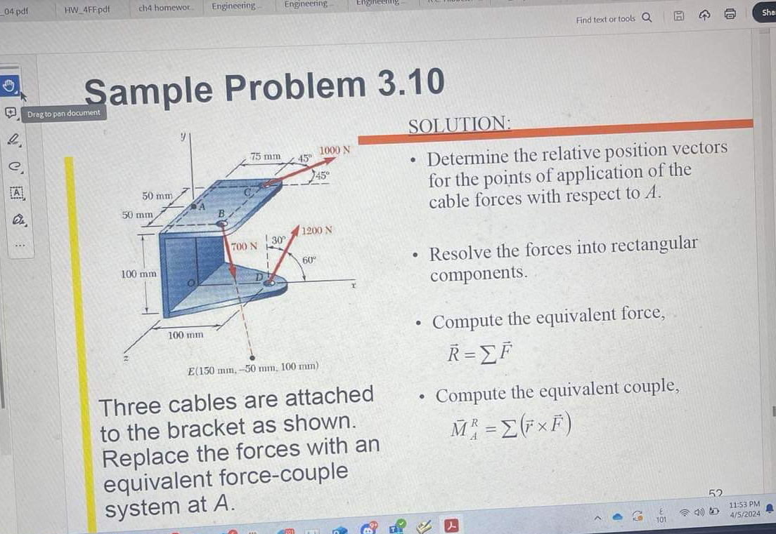 Solved Sample Problem 3.10Drogto pan | Chegg.com
