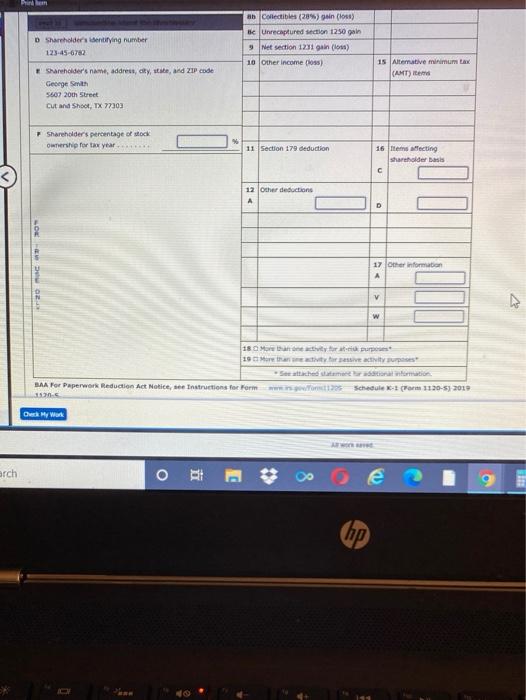 Solved bona infombon from Form 11205 - Continuation State | Chegg.com