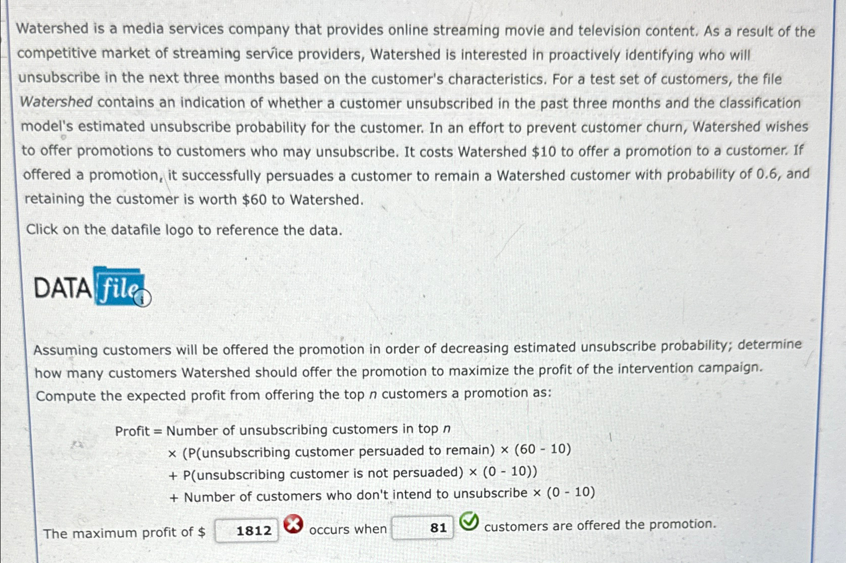 Watershed is a media services company that provides | Chegg.com