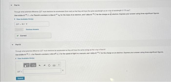 Solved Vier Avallable Hint(s) Part B | Chegg.com