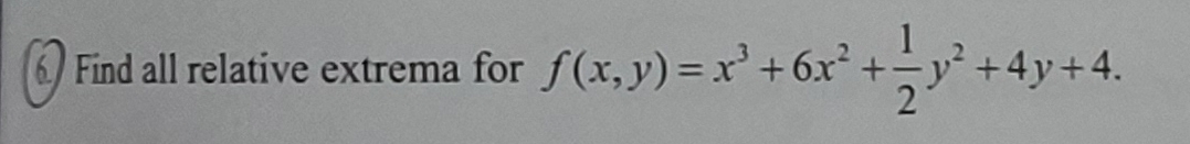 Solved Find all relative extrema for | Chegg.com