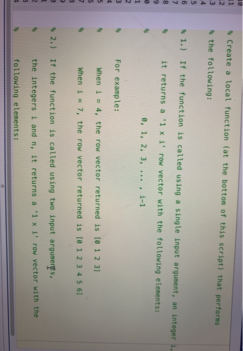 Solved % Create a local function (at the bottom of this | Chegg.com