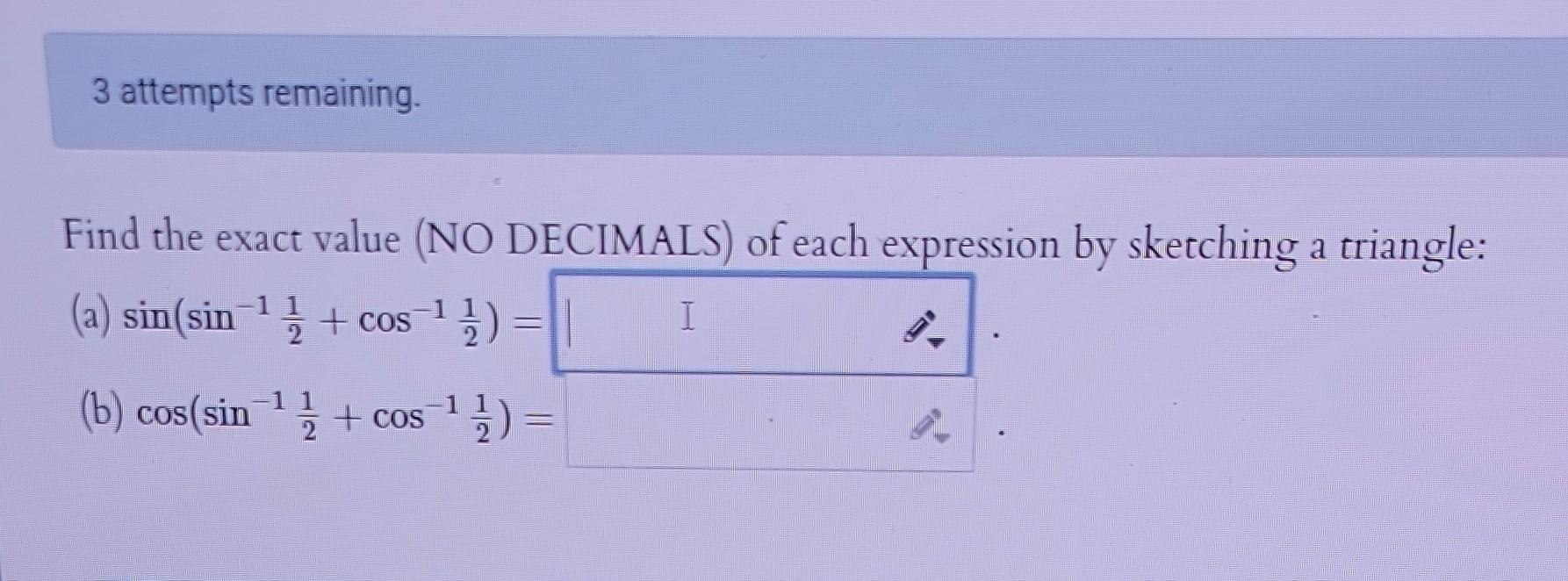 Solved 1 attempt remaining. Use an addition or subtraction | Chegg.com