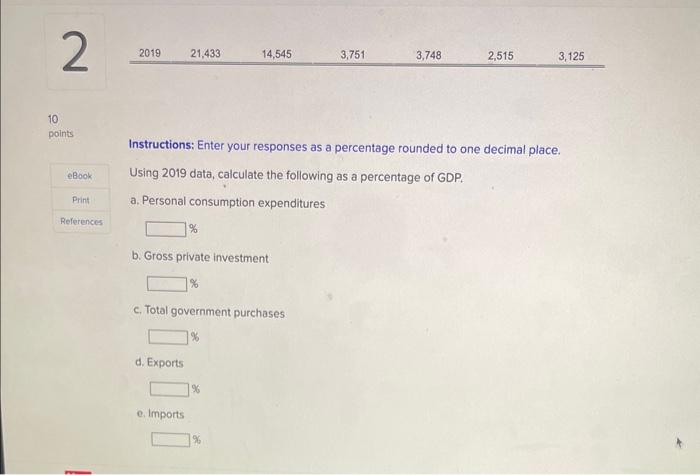 Solved Answer five questions given the following data found | Chegg.com