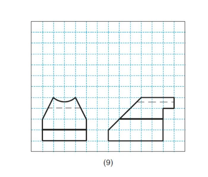 Solved Determine and Add the missing view. Assume each grid | Chegg.com