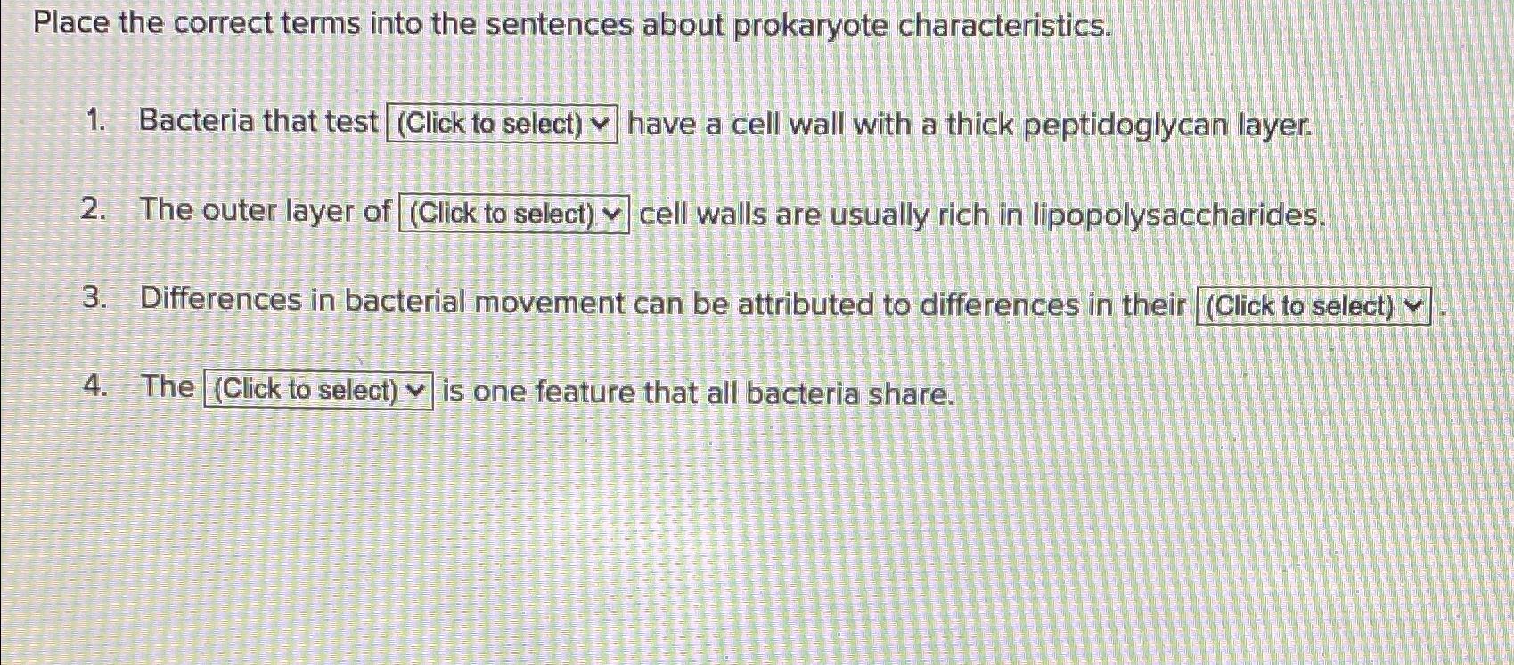 Solved Place the correct terms into the sentences about | Chegg.com