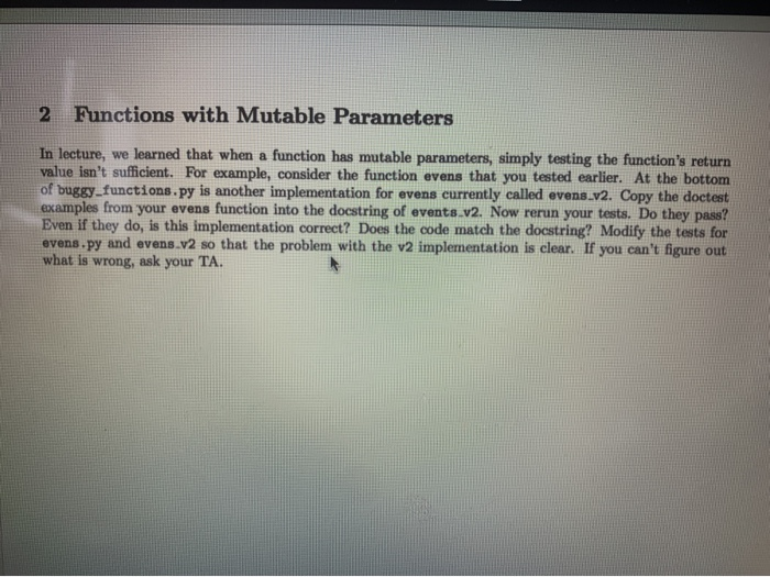 Solved For Section 2 Functions With Mutable Parameters 1563
