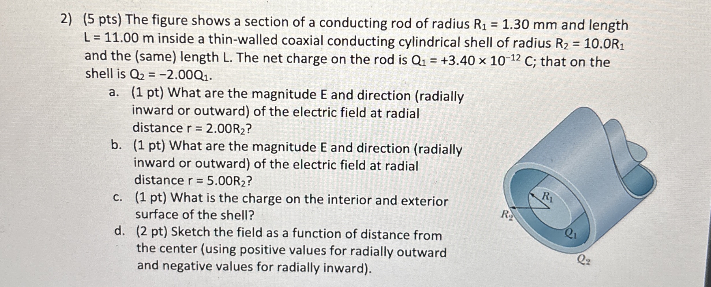 ( 5 ﻿pts ) ﻿The figure shows a section of a | Chegg.com