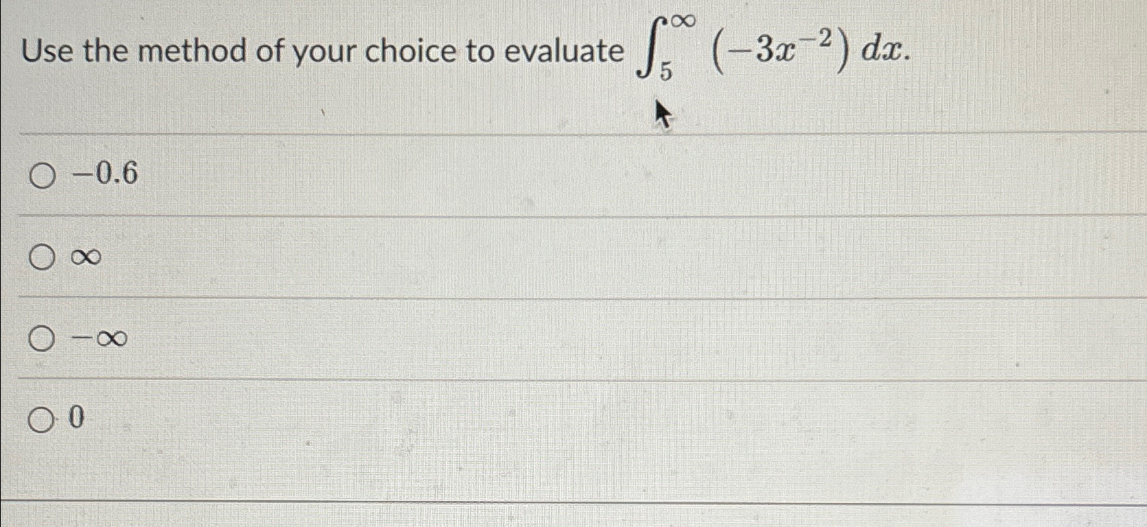 Solved Use the method of your choice to evaluate | Chegg.com
