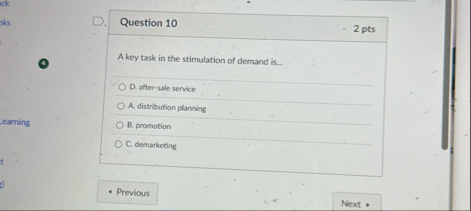 Solved Question 102 ﻿ptsA key task in the stimulation of | Chegg.com