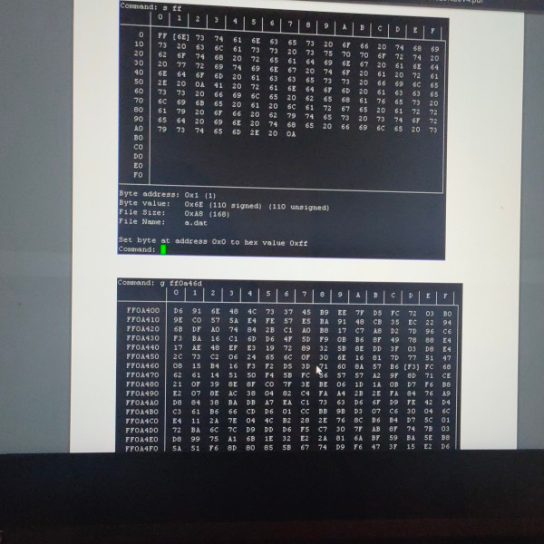 Solved 1GB = 20 Task 1 Create a class HexEditor and create a | Chegg.com
