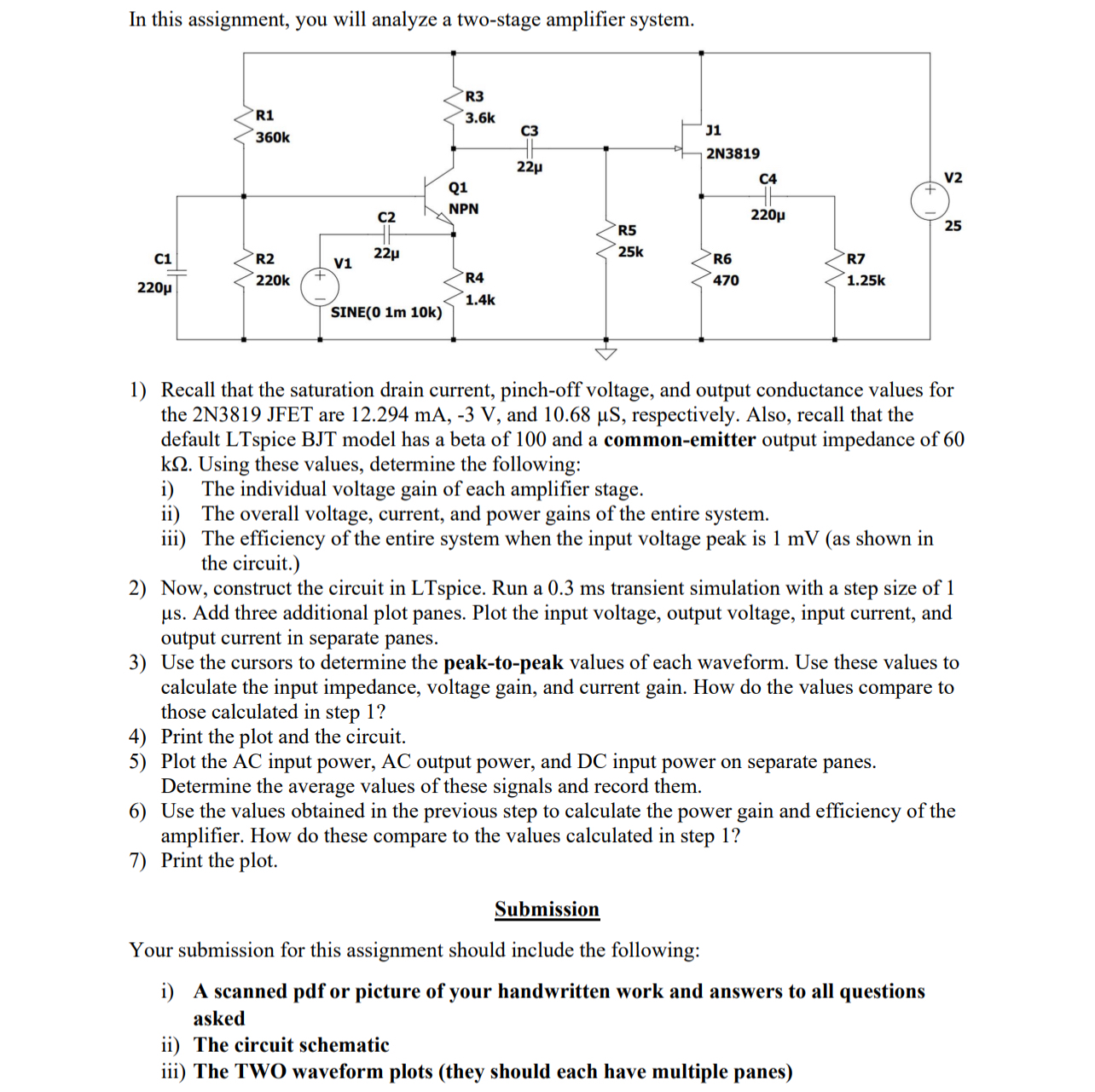 In this assignment. vou will analvze a two-stage | Chegg.com