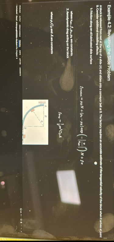 Example 4.2: Revisiting the Slide ProblemAblockis | Chegg.com