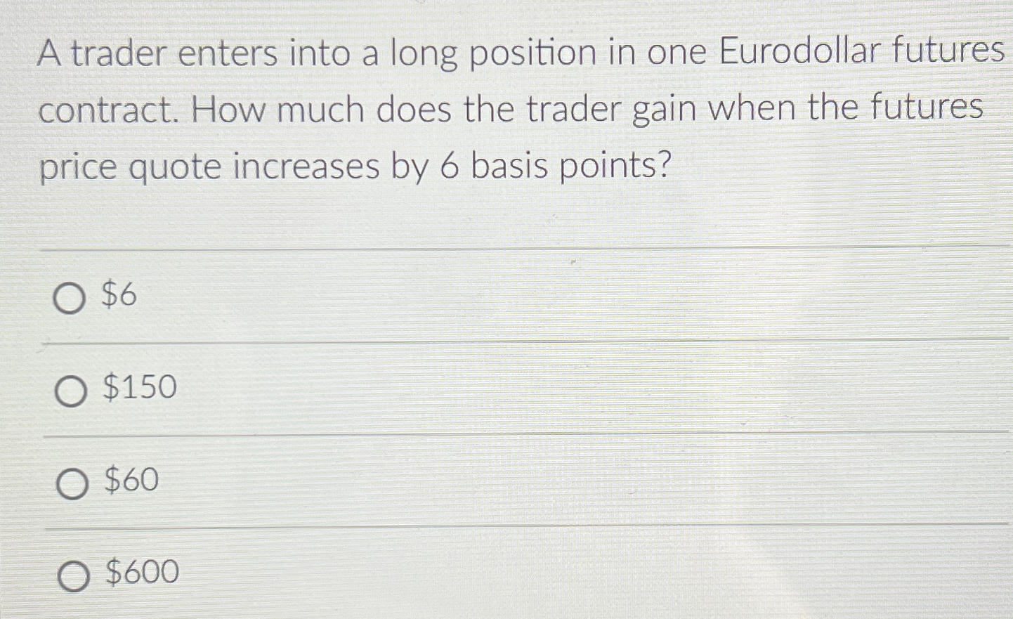 Solved A trader enters into a long position in one | Chegg.com