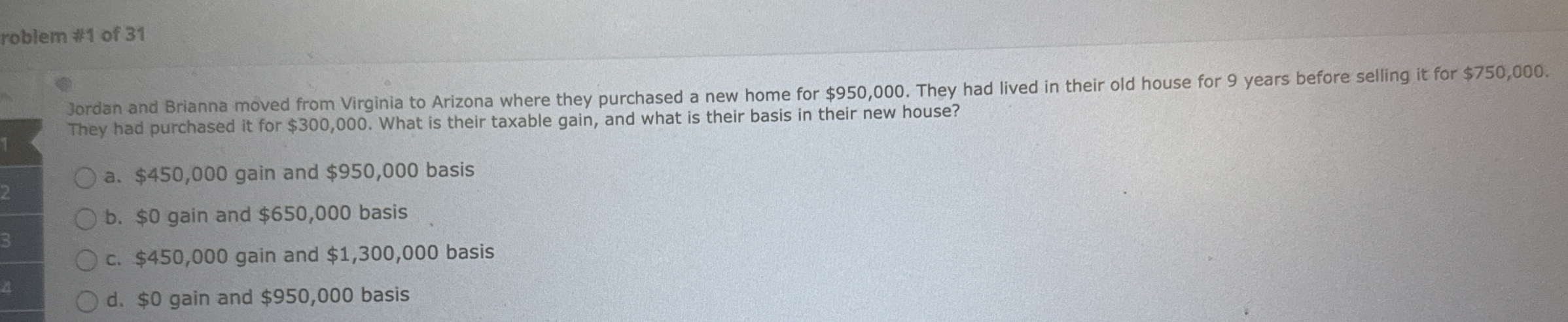Solved roblem #1 ﻿of 31Jordan and Brianna moved from | Chegg.com