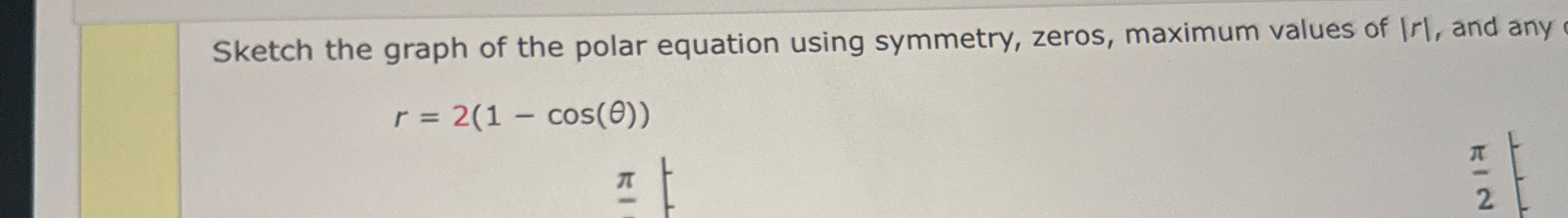 Sketch the graph of the polar equation using | Chegg.com