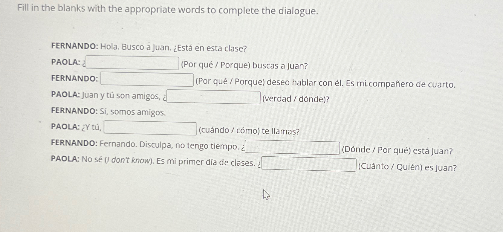 Solved Fill in the blanks with the appropriate words to | Chegg.com