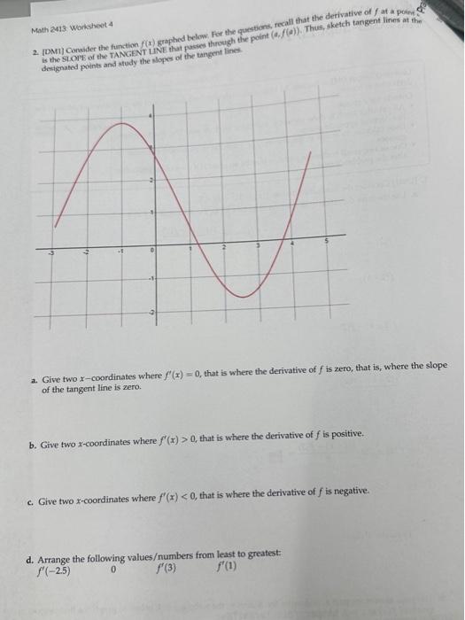 Solved 1. [DM1] Consider the quadratic function | Chegg.com