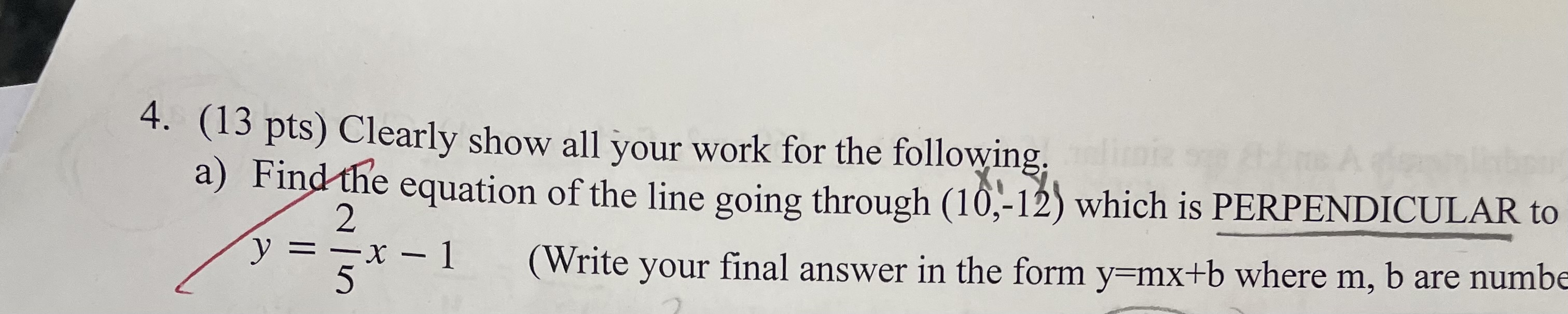 Solved (13 ﻿pts) ﻿Clearly show all your work for the | Chegg.com