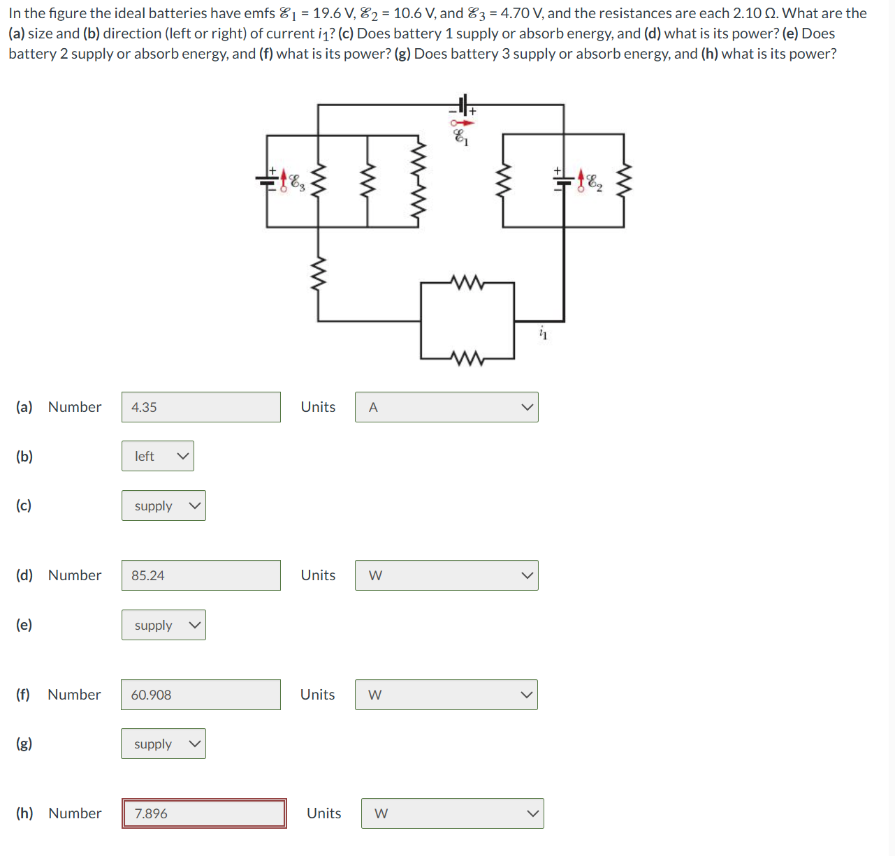 Solved In ﻿the figure the ideal batteries have emfs | Chegg.com