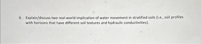 6. Explain/discuss two real-world implication of | Chegg.com