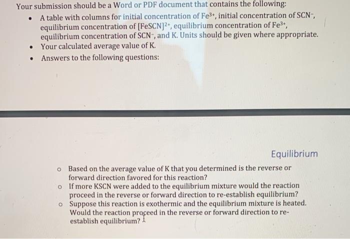 Solved The source of Fe+ ions in this lab was 0.00200 M | Chegg.com