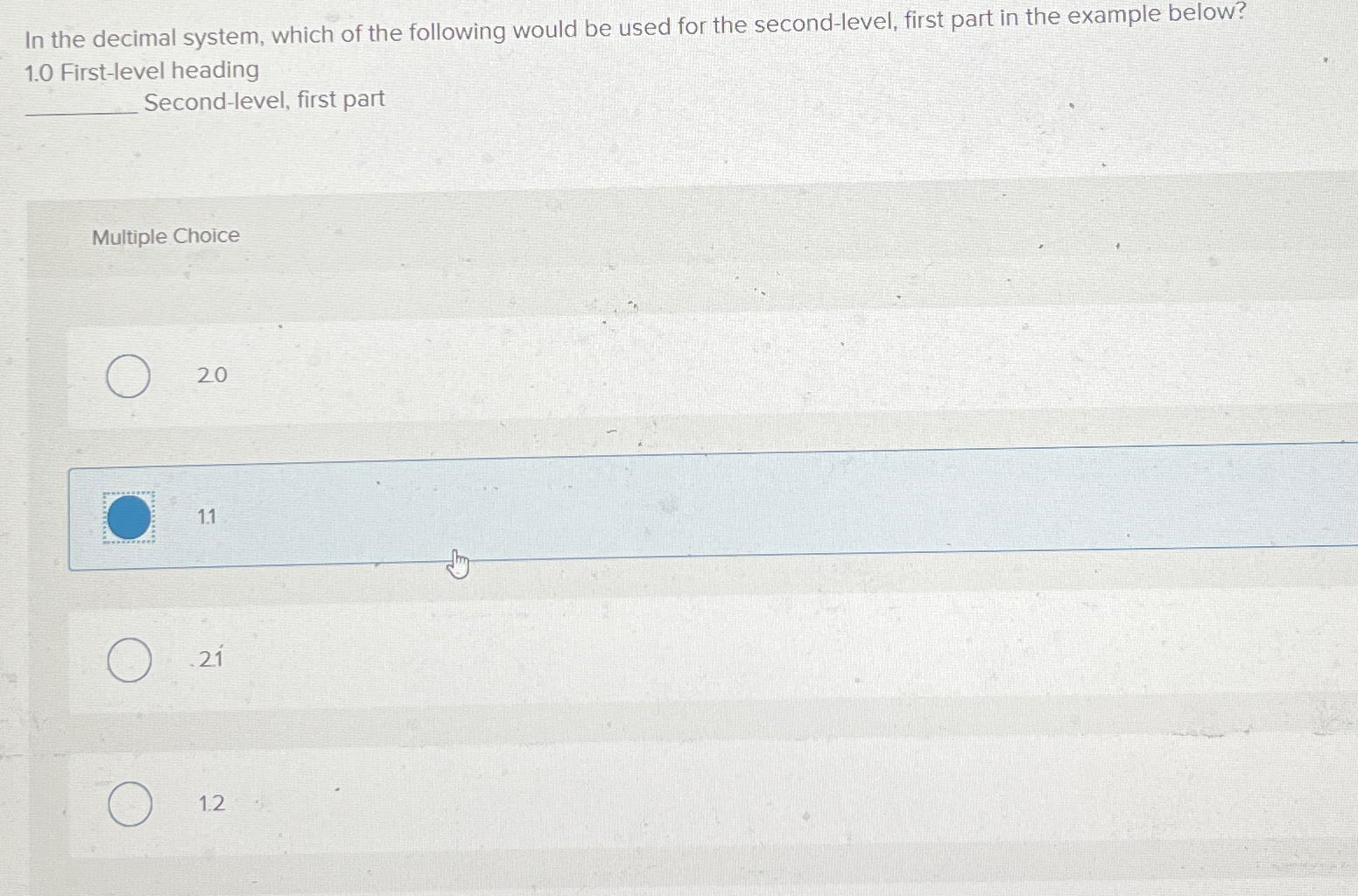 Solved In the decimal system, which of the following would | Chegg.com