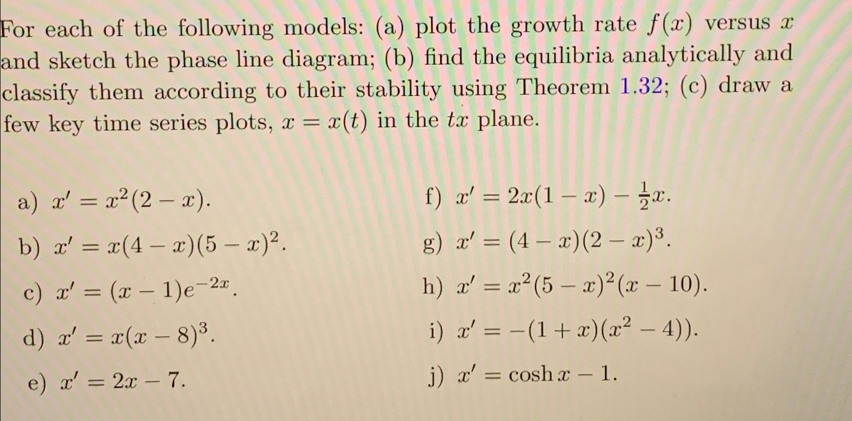 I ONLY NEED B,C,D,F, ﻿I, and J For each of the | Chegg.com