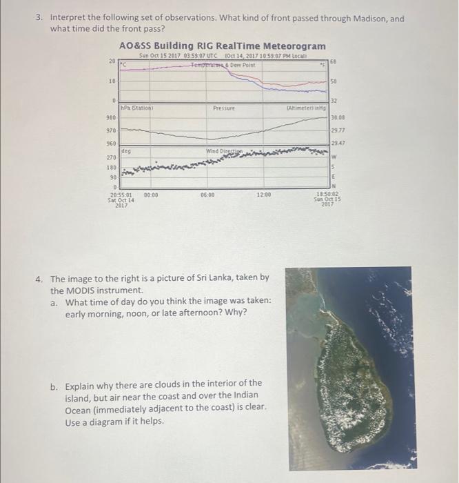 Solved 1. Label the following features on the first set of | Chegg.com