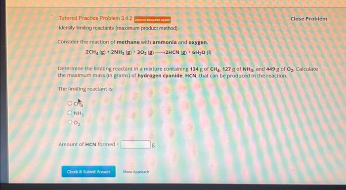 Solved Tutored Practice Problem 3.4 .2 Close Problem | Chegg.com