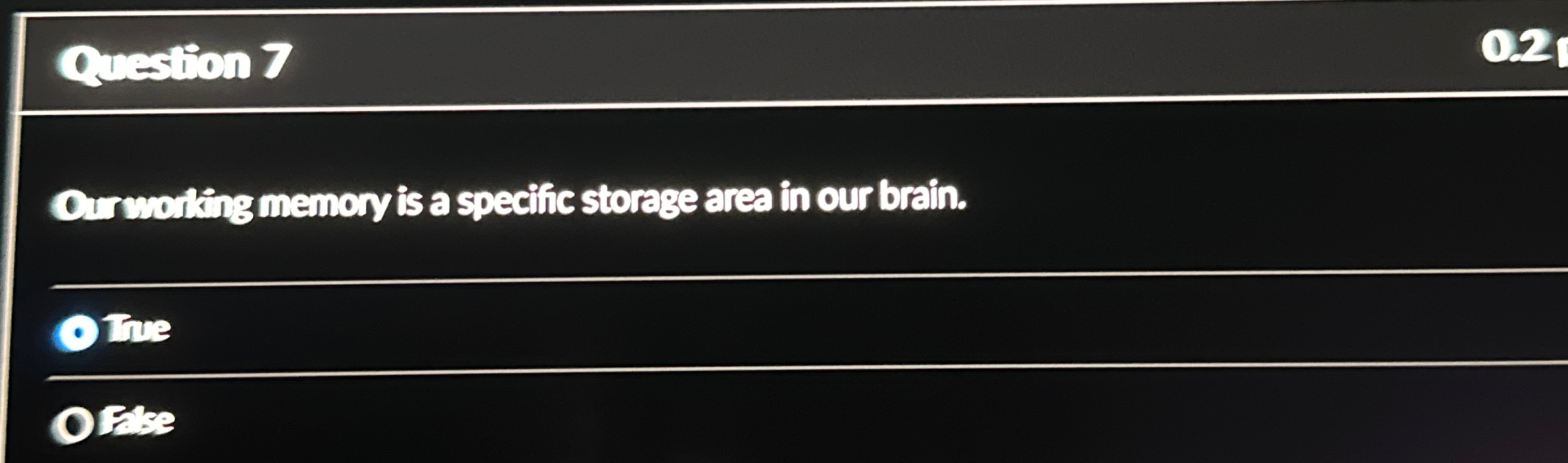 Solved Question 7Orrmoting memory is a specific storage area | Chegg.com