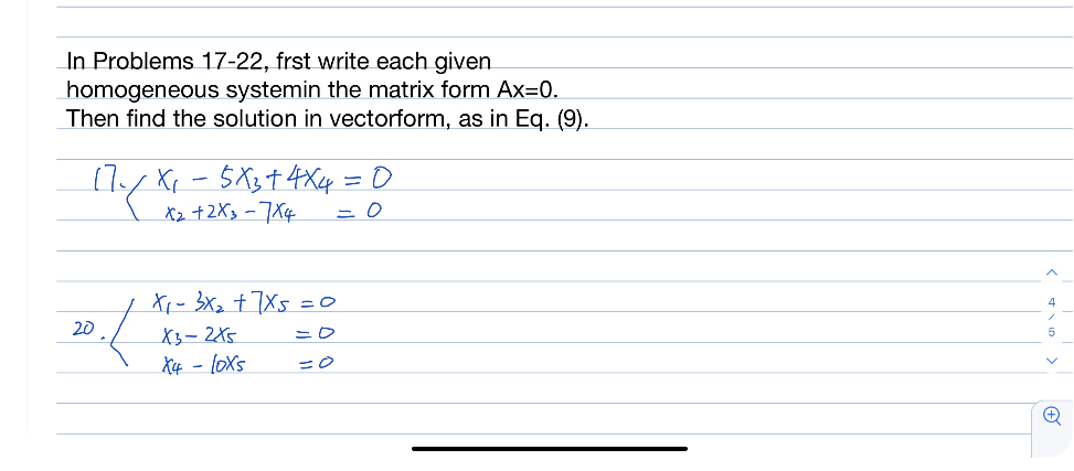 Solved In Problems 17-22, ﻿frst write each given homogeneous | Chegg.com