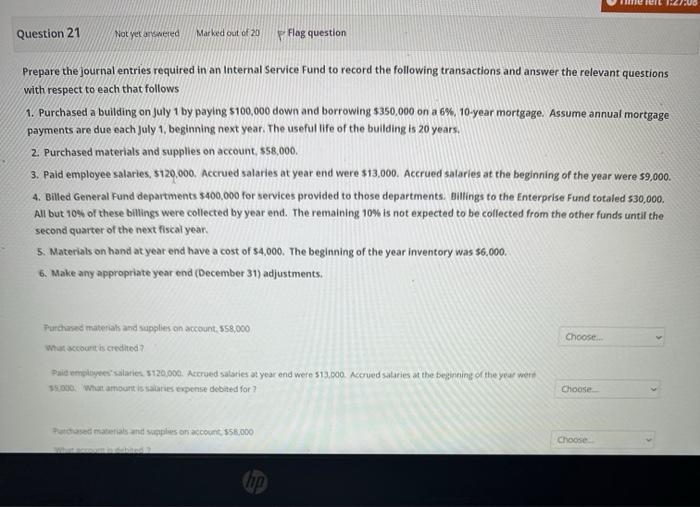 Solved Prepare the journal entries required in an Internal | Chegg.com