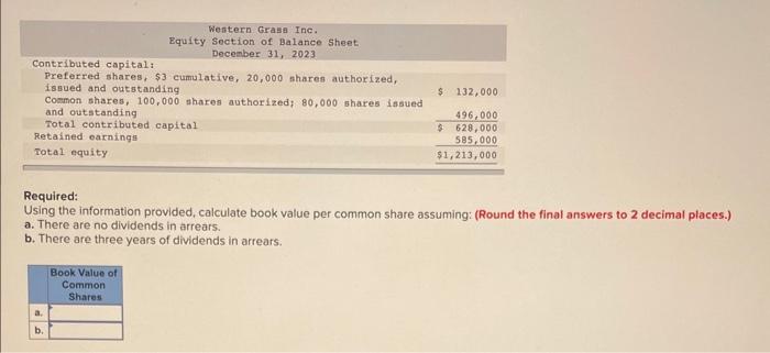 Solved Required: Using the information provided, calculate | Chegg.com