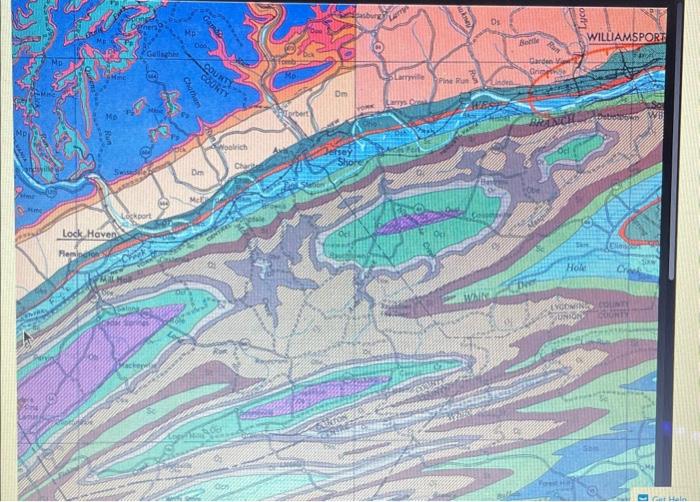Complete the geologic maps, geologic cross sections | Chegg.com