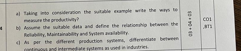 Solved a) ﻿Taking into consideration the suitable example | Chegg.com