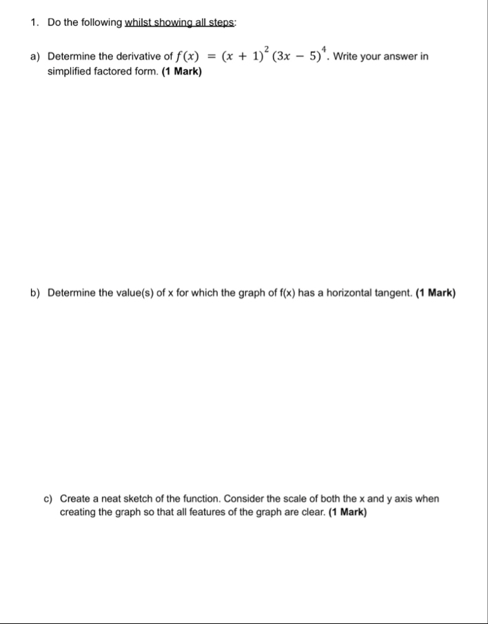 Solved Do the following whilst showing all steps:a) | Chegg.com