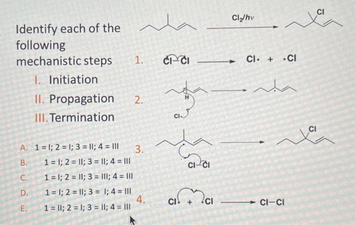 Solved Identify each of the following mechanistic steps 1. | Chegg.com
