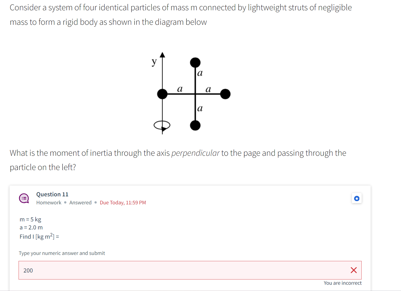 Solved Consider a system of four identical particles of mass | Chegg.com