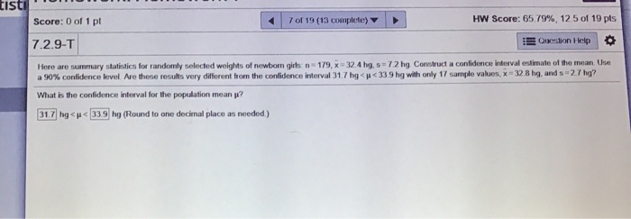 Solved Tisti Score 0 Of 1 Pt 7 Of 19 13 Complete Hw