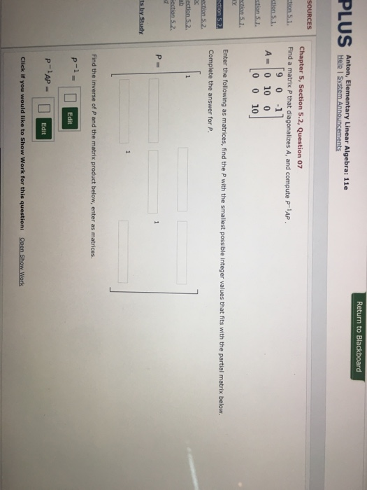 Solved PLUS Anton, Elementary Linear Algebra: 11e LU Her | Chegg.com