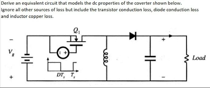 Solved Derive an equivalent circuit that models the dc | Chegg.com