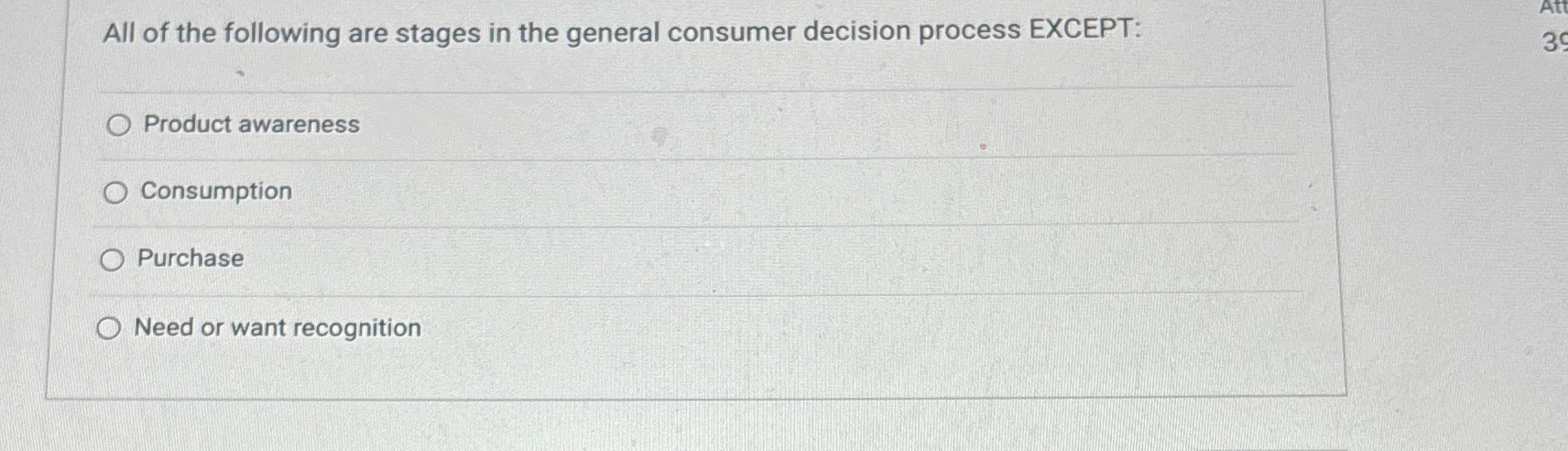 Solved All of the following are stages in the general | Chegg.com