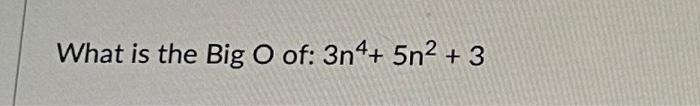 Solved 3n4+5n2+3 | Chegg.com