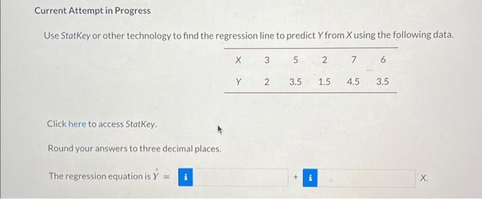 Solved Current Attempt in Progress Use StatKey or other | Chegg.com