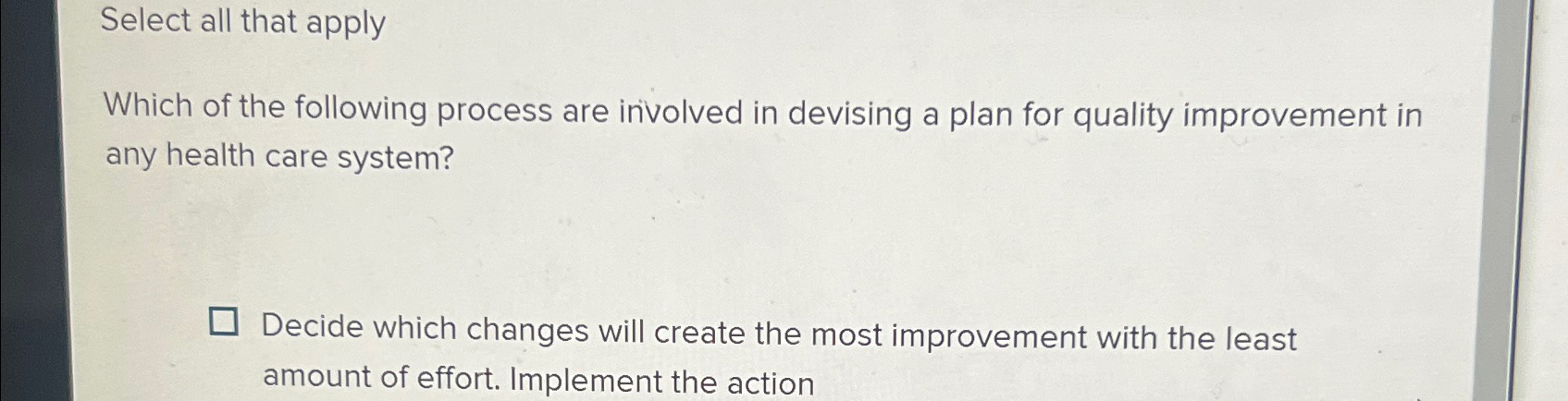 Solved Select all that applyWhich of the following process | Chegg.com