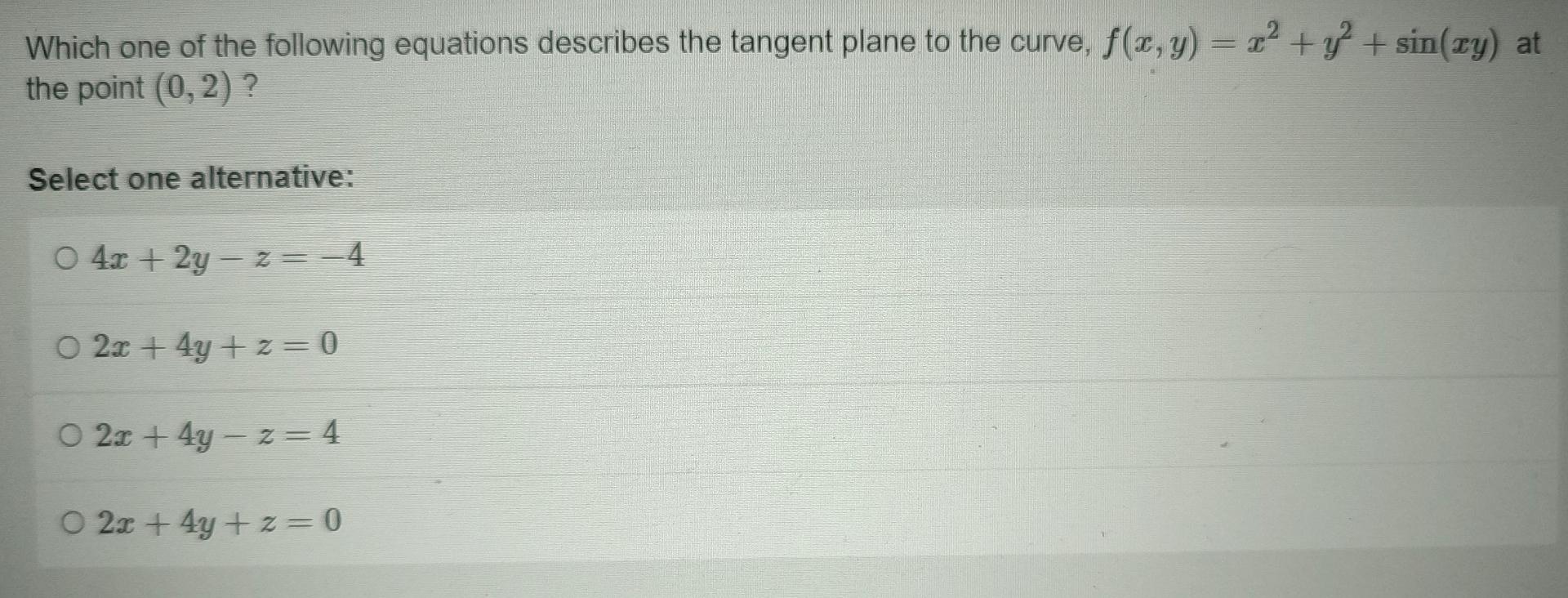 Solved Which of the functions below produce the following | Chegg.com